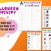 Educational Halloween Themed Printable Word Race and Match and Write ...