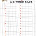 Educational Halloween Themed Printable Word Race and Match and Write ...