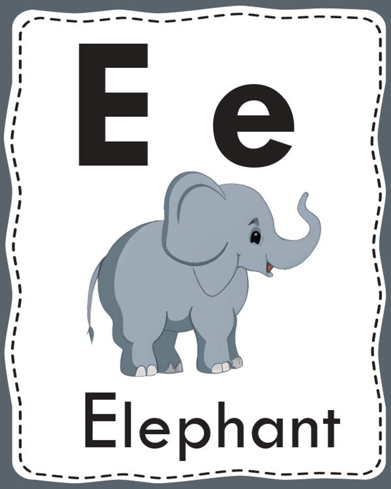 Printable Educational Alphabet Flash Cards, Colorful ABC Flash Cards ...
