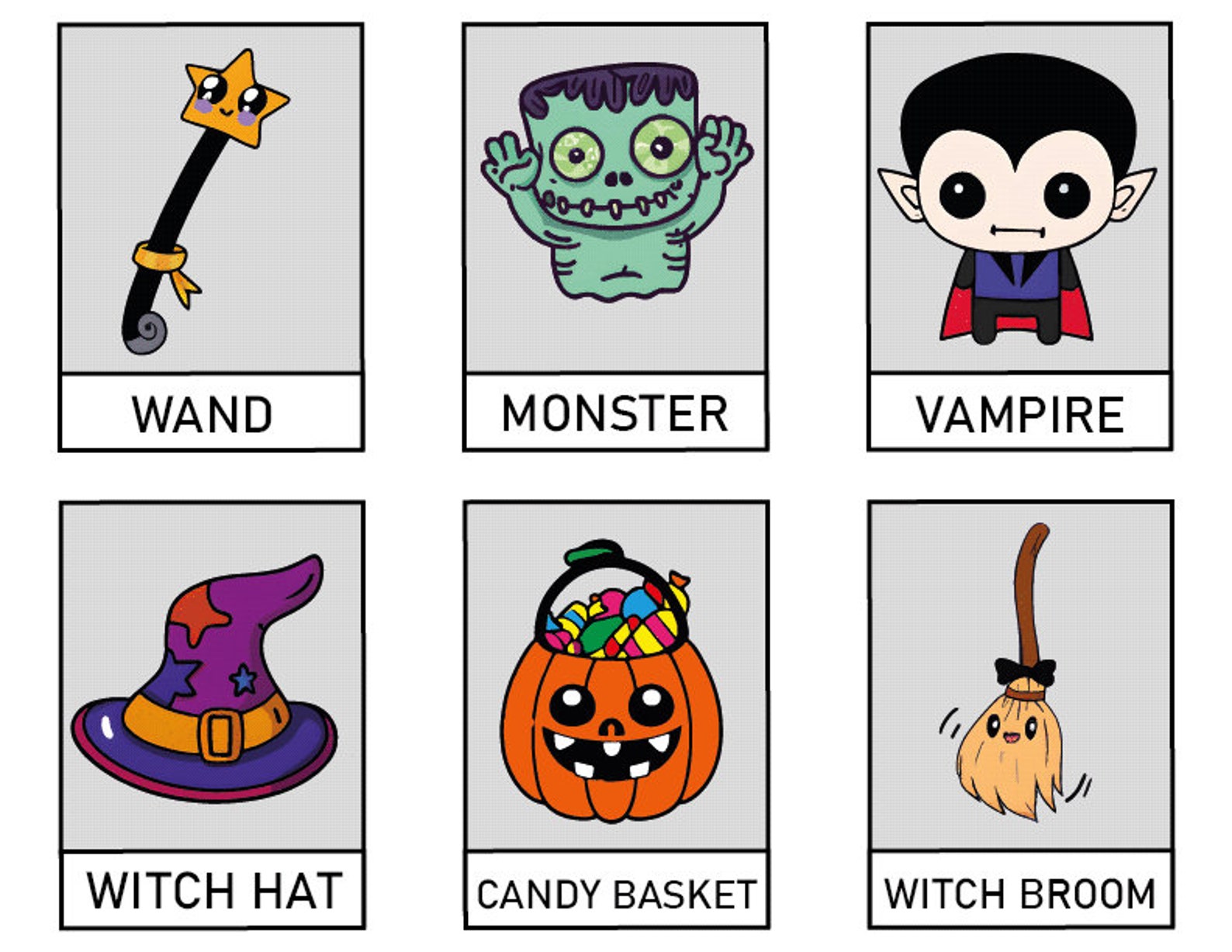 Printable Halloween Who Am I Game Activity for Kids and Family ...