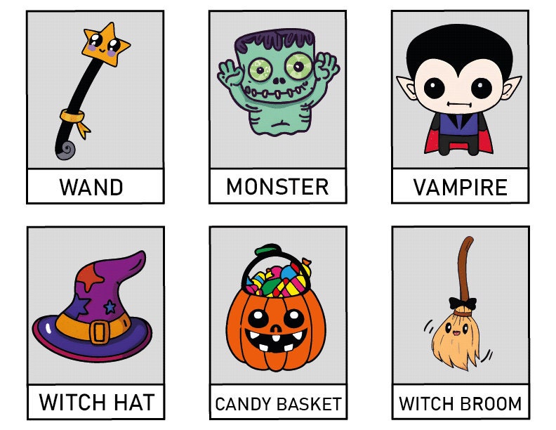 Printable Halloween Who Am I Game Activity for Kids and Family ...