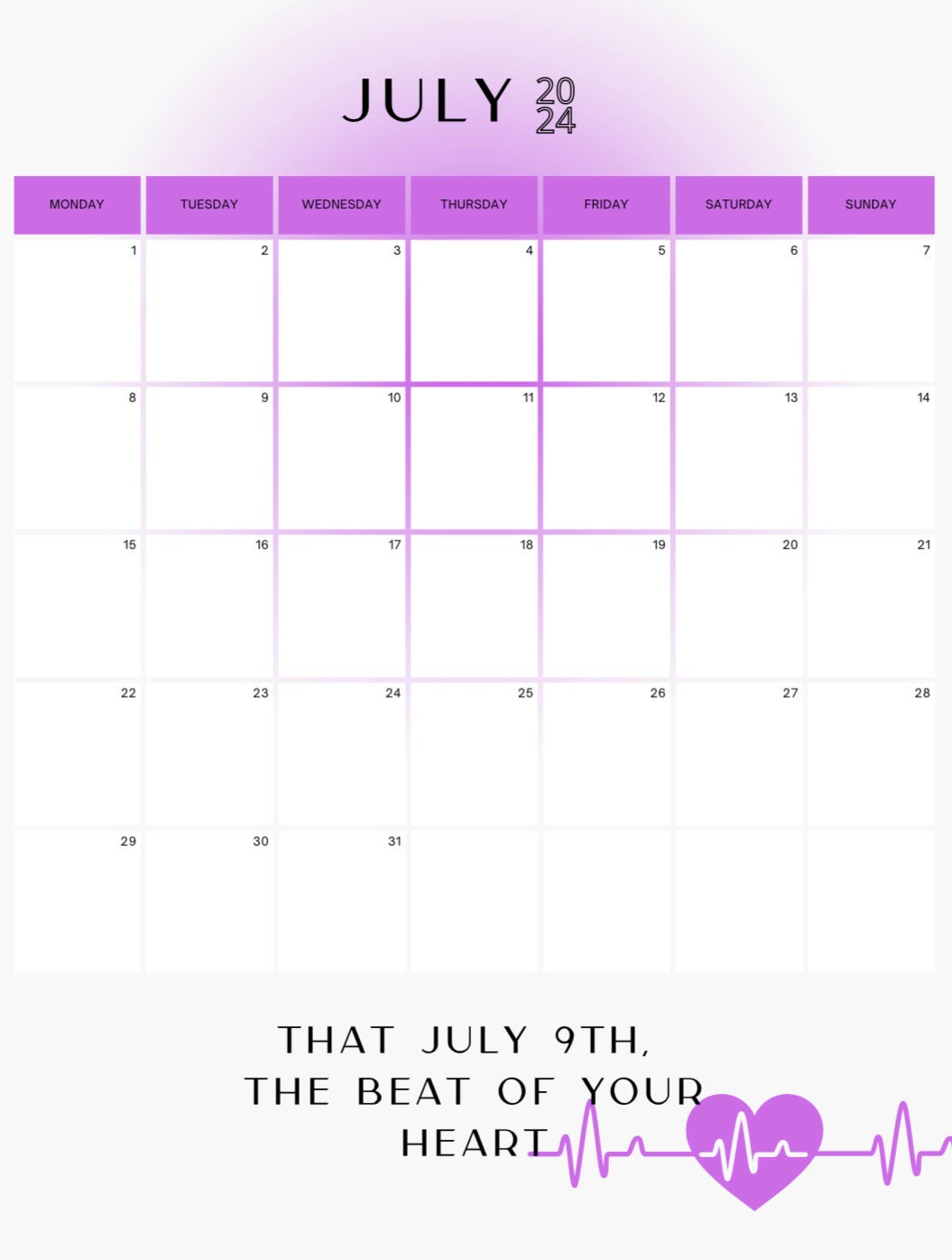 2024 Taylor Swift Themed Calendar - Etsy