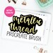 Procreate Brush Bumpy Metallic Foil Custom Script Pen - Hand Lettering ...