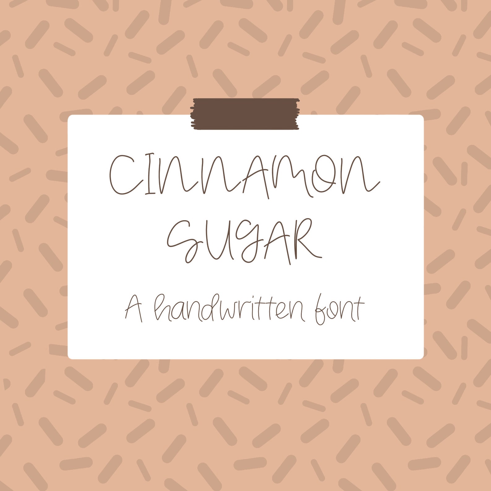 Cinnamon Sugar Font Duo - Handwritten Sans Serif Uppercase and Cursive ...