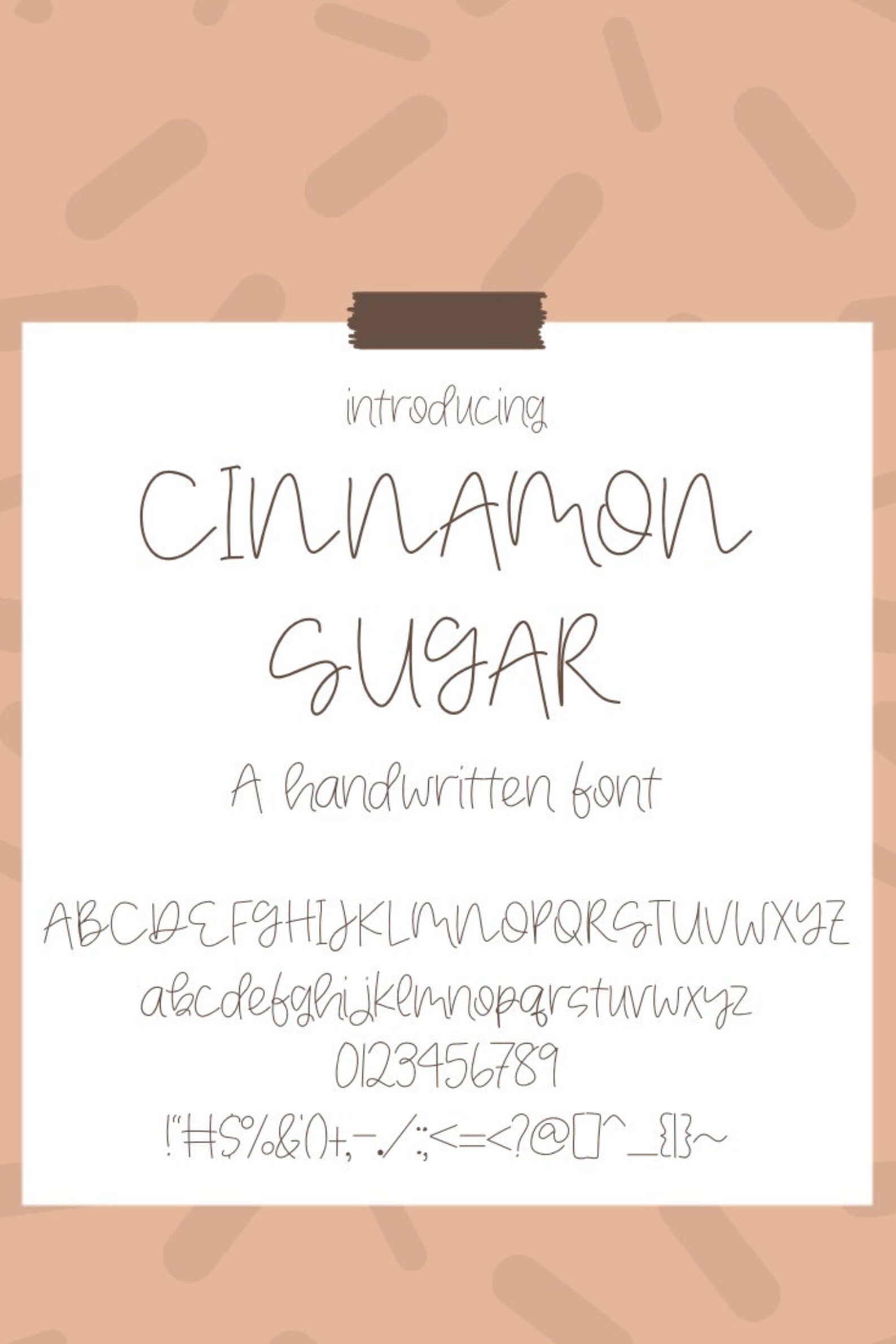 Cinnamon Sugar Font Duo - Handwritten Sans Serif Uppercase and Cursive ...