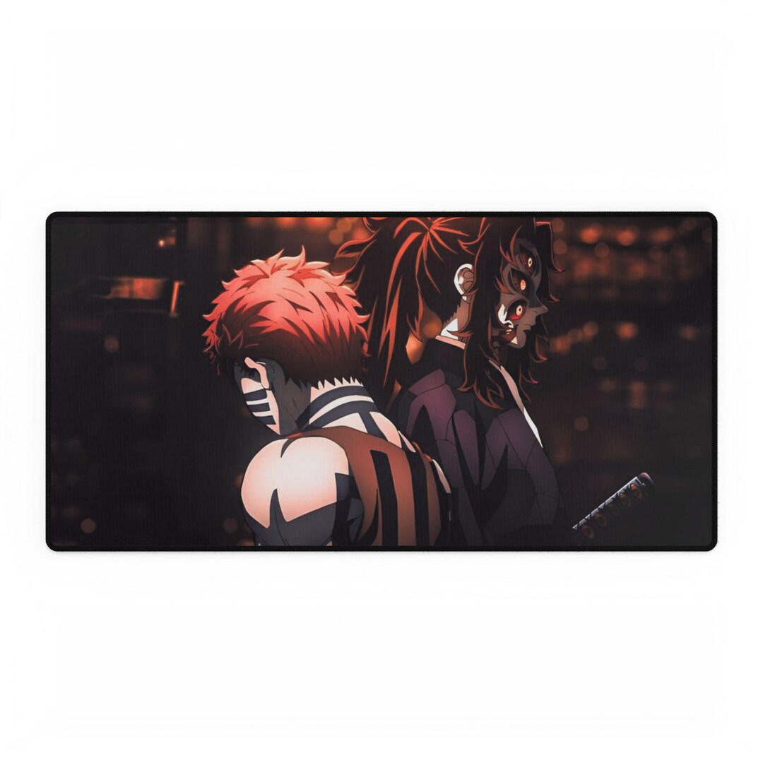 Demon Slayer Inspired Desk Mat Anime Desk Pad for Gaming, Mouse Pad for ...