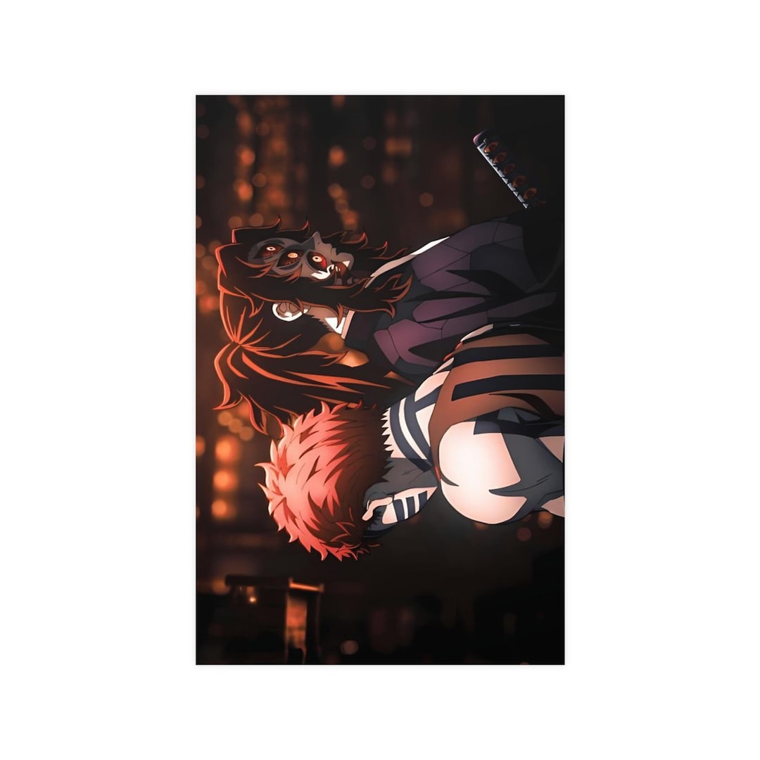 Anime Demon Slayer Poster, Vertical & Horizontal Matte Wall Art Print ...