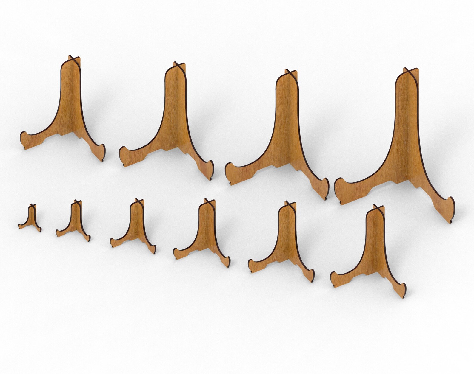 Laser Cut Easel Stand in 10 Different Sizes, Plate Stand, Photo Frame ...