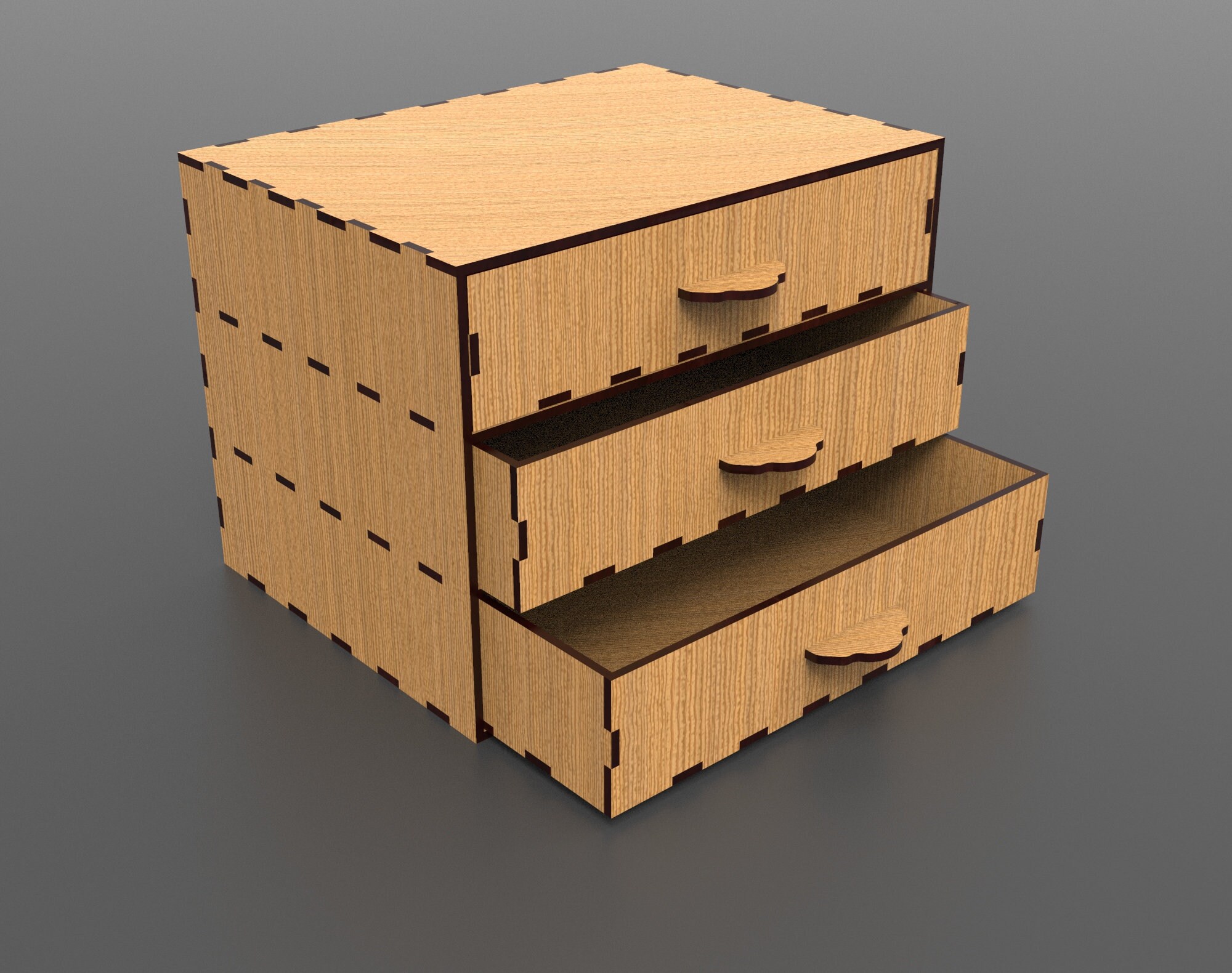 Desktop Storage Drawer Set Svg Laser Cutting Files With - Etsy