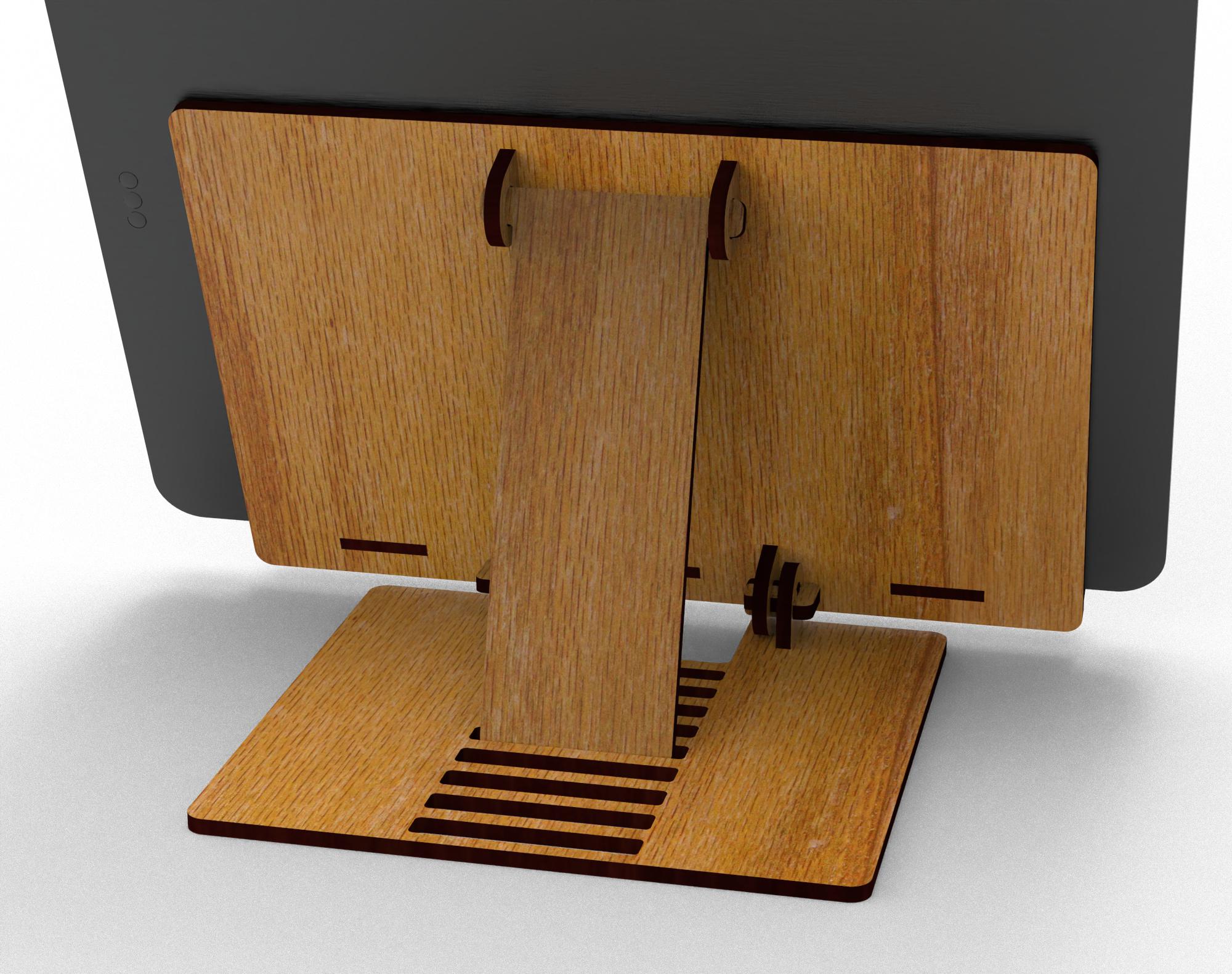 Adjustable Tablet / iPad / Graphic Tablet Holder Stand Svg and Dxf ...