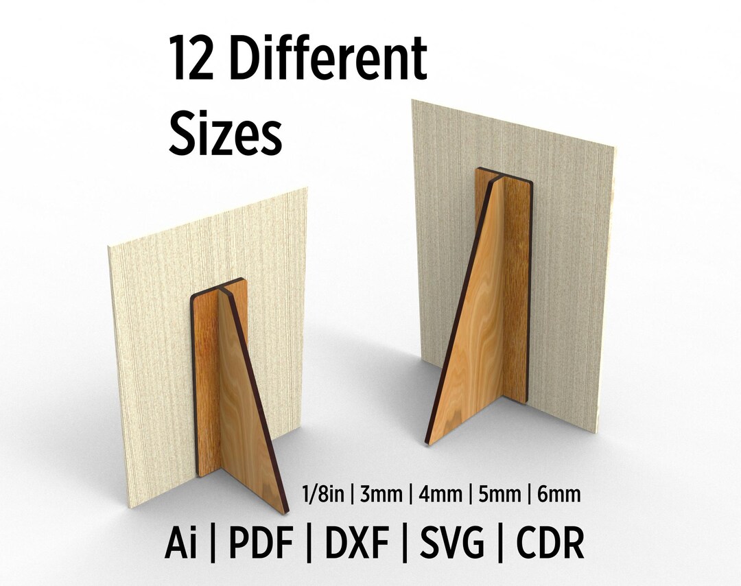 Easel Stand or Picture Frame Backs Photo | Frame Holder Laser Cut Files ...