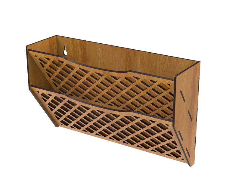 Wall Rack and Magazine Organizer Dxf, Svg Laser Cut Files, Stylish and ...