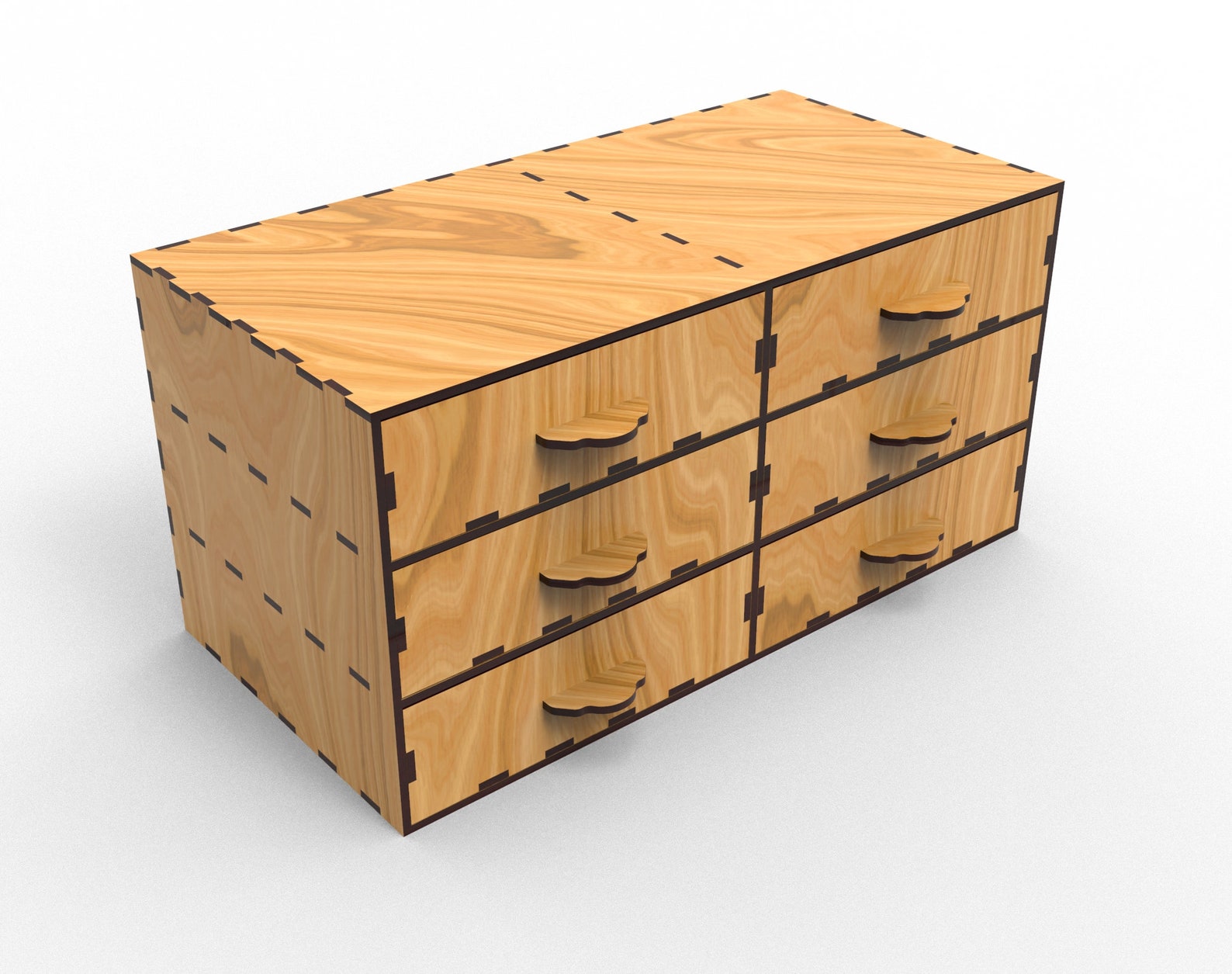 Desktop Storage Drawer Set Svg Laser Cutting Files With Different Sizes ...