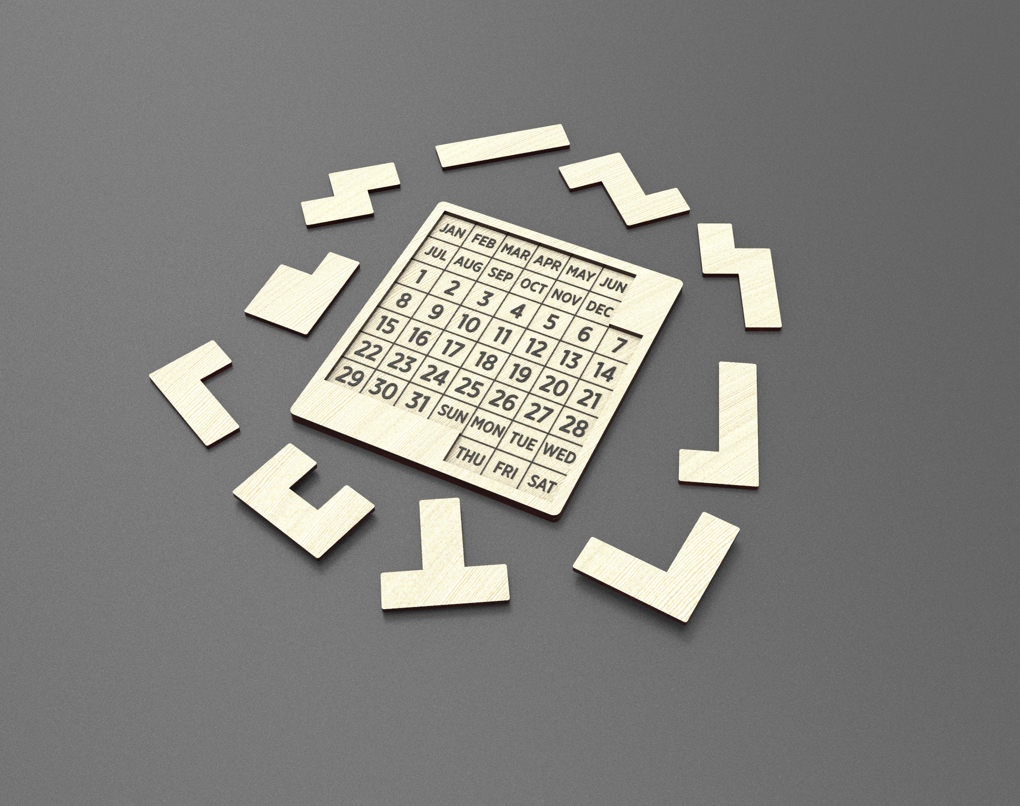 Daily Calendar Puzzle, Infinite Puzzle, Ai, Pdf, Eps, Dxf, Svg and Cdr ... Daily Calendar Puzzle, Infinite Puzzle, Ai, Pdf, Eps, Dxf, Svg and Cdr ...