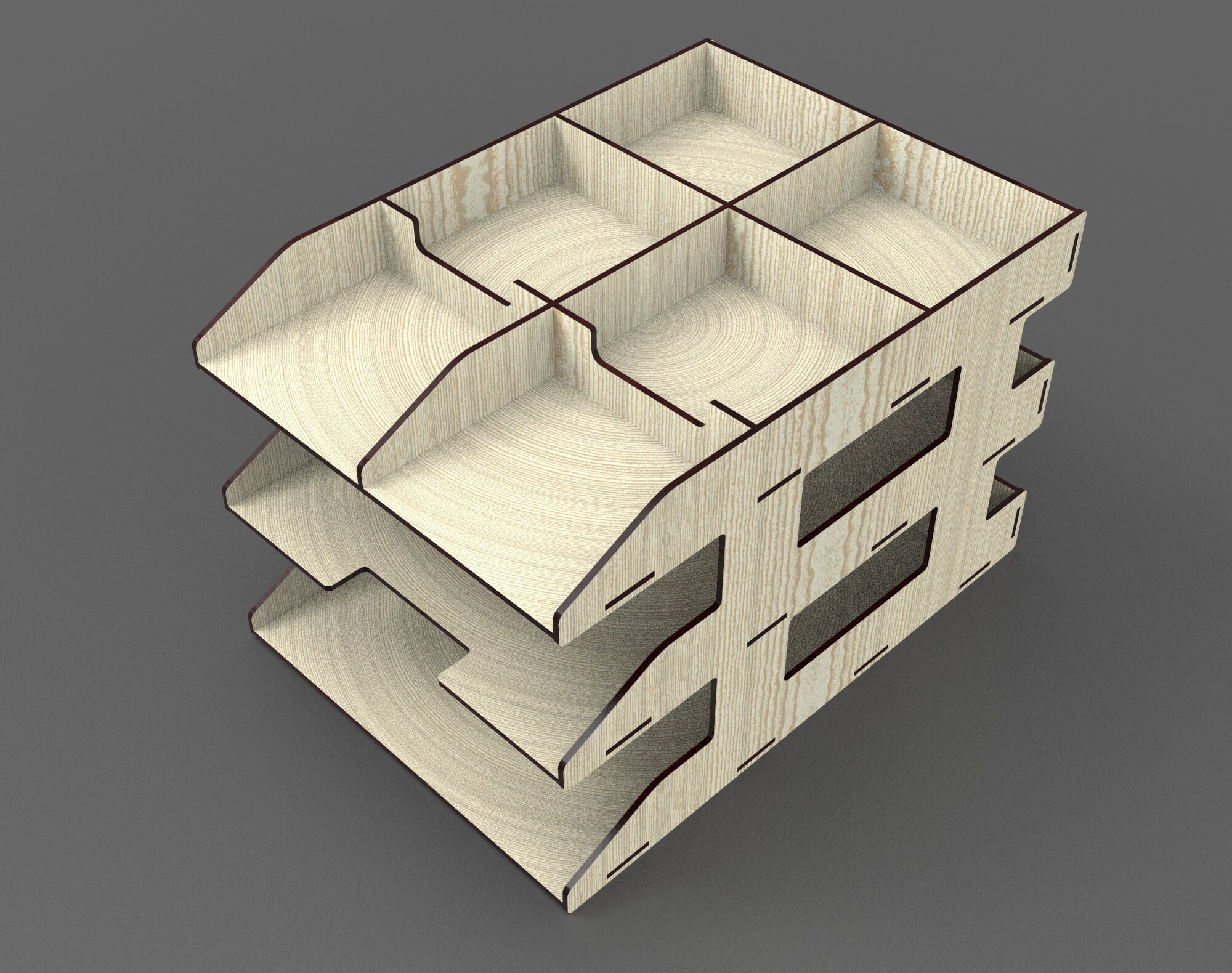 Desktop Organiser Svg Files for Laser Cut Paper Holder Stand - Etsy