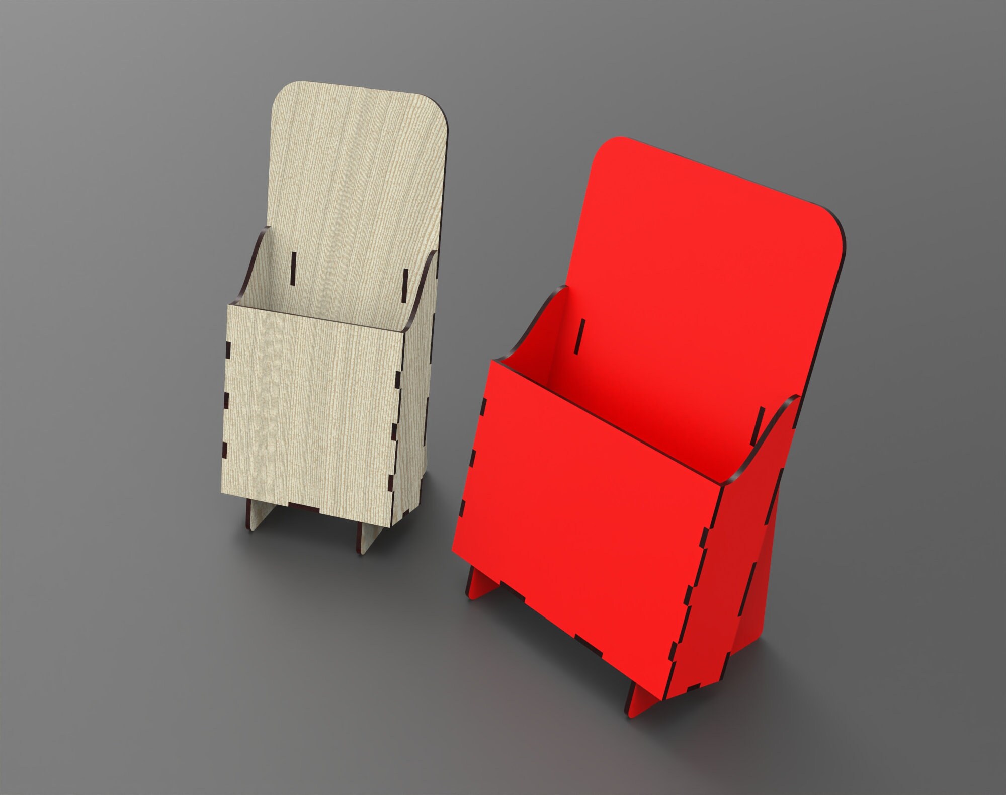 Leaflet and Brochure Desktop Holders Svg and Dxf Files for Laser ...