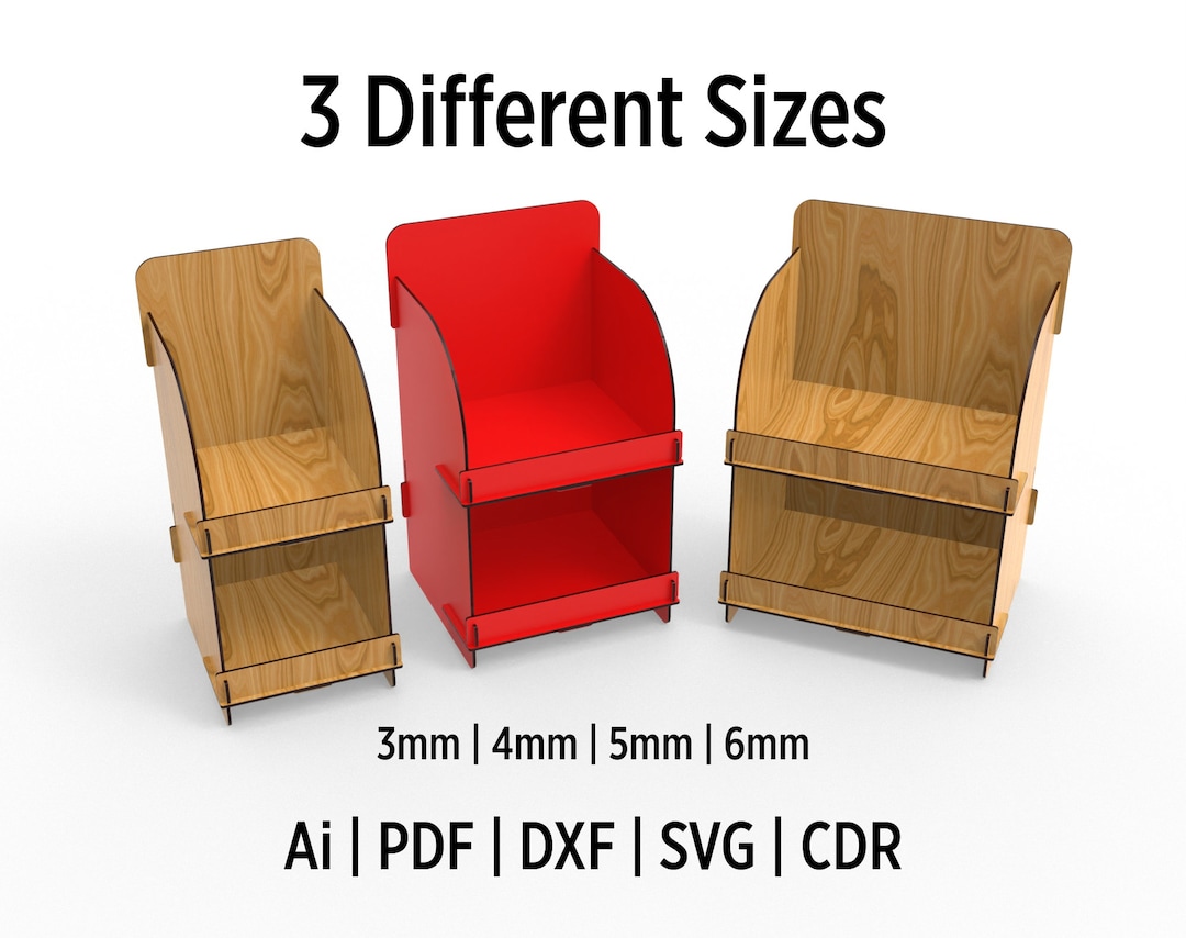 Display Stands in 3 Different Sizes Svg Files for Presentation, Shelf ...