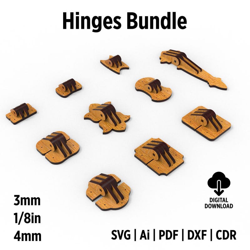 Laser Cut Boxes Hinges - Etsy