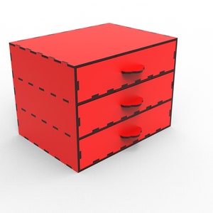 Desktop Storage Drawer Set Svg Laser Cutting Files With Different Sizes ...