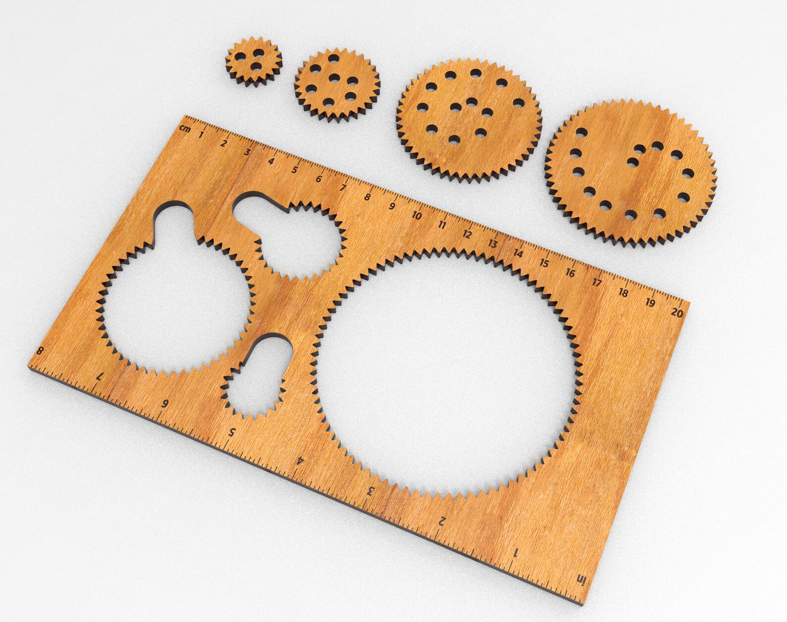 Laser Cut Spirograph Kit Laser Cut File, Hypotrochoid Drawing Tool for ...