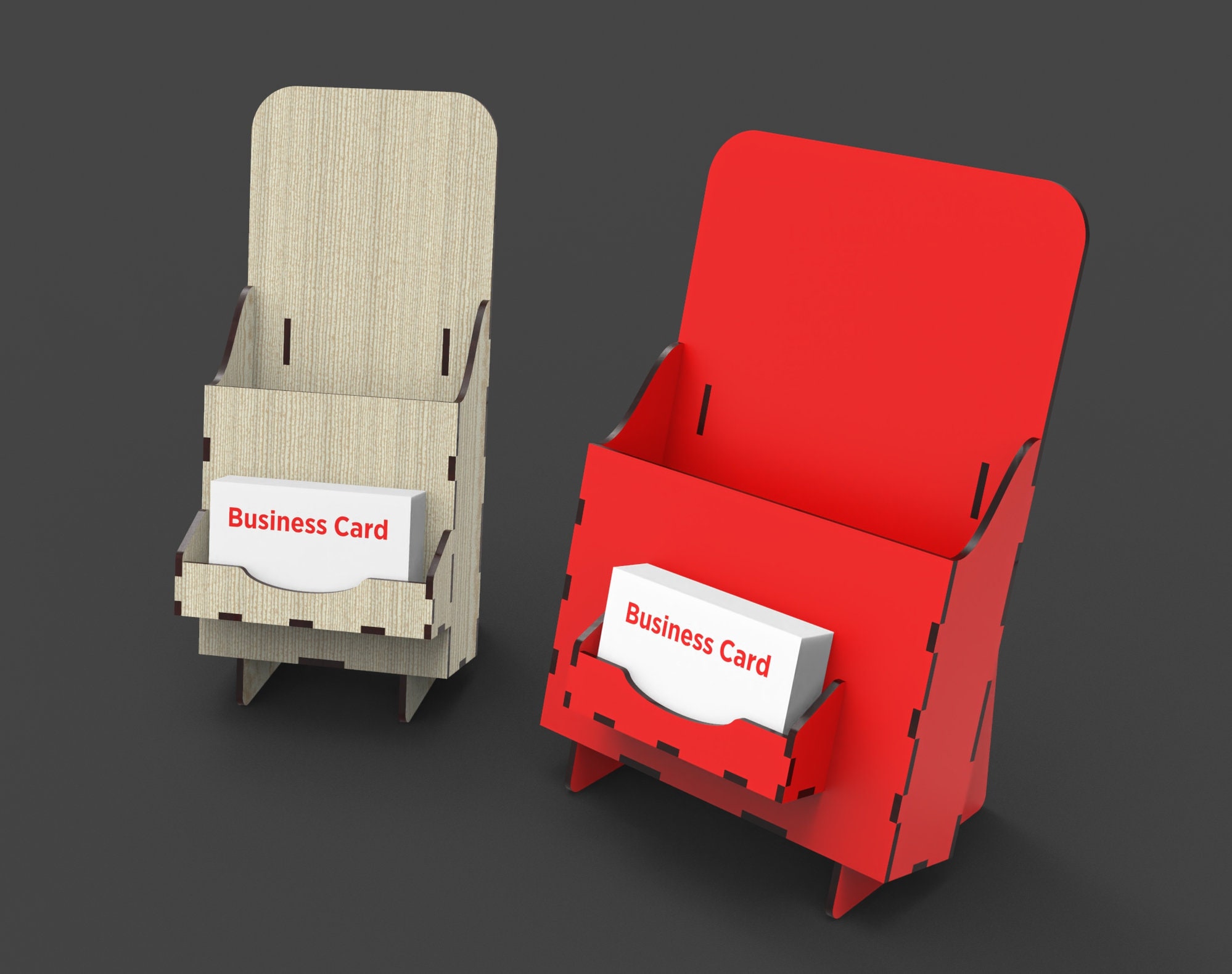 Leaflet & Brochure and Business Card Desktop Holders Svg and Dxf Files ...