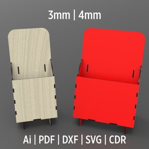 Leaflet and Brochure Desktop Holders Svg and Dxf Files for Laser ...