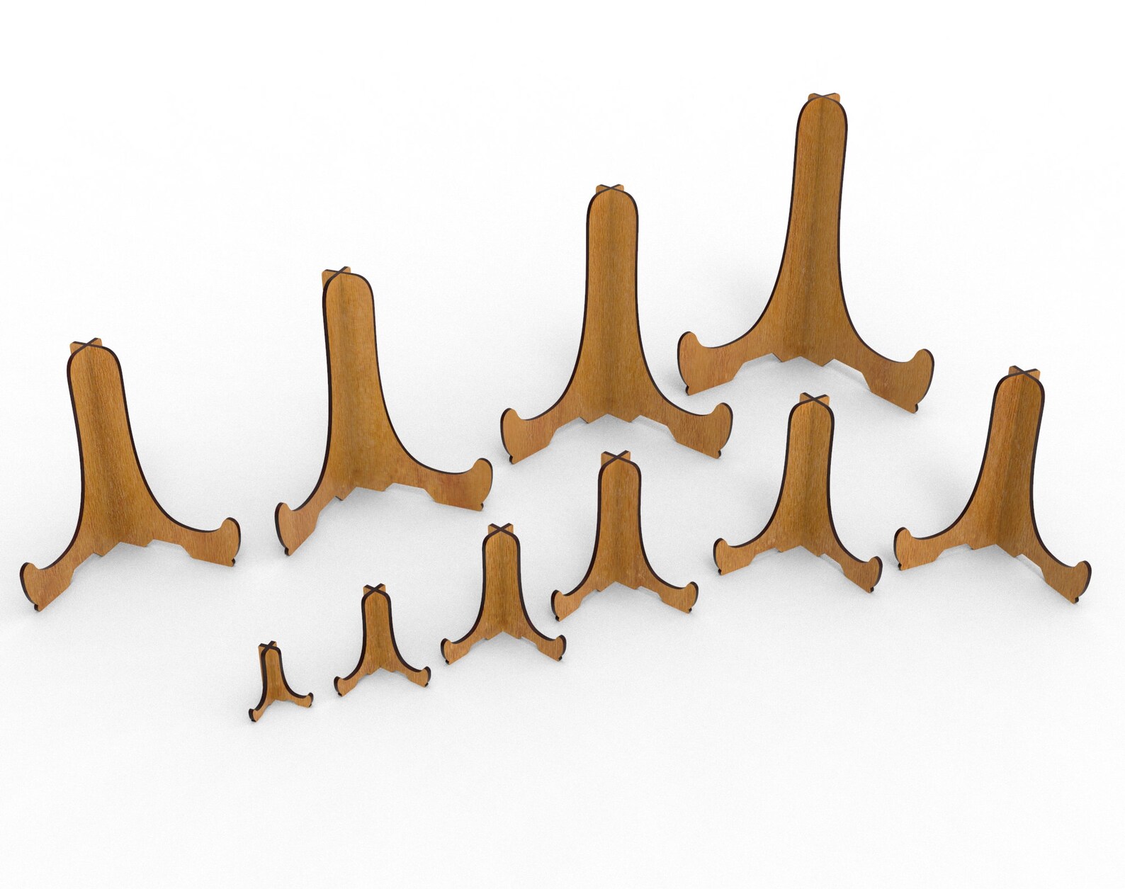 Laser Cut Easel Stand in 10 Different Sizes, Plate Stand, Photo Frame ...