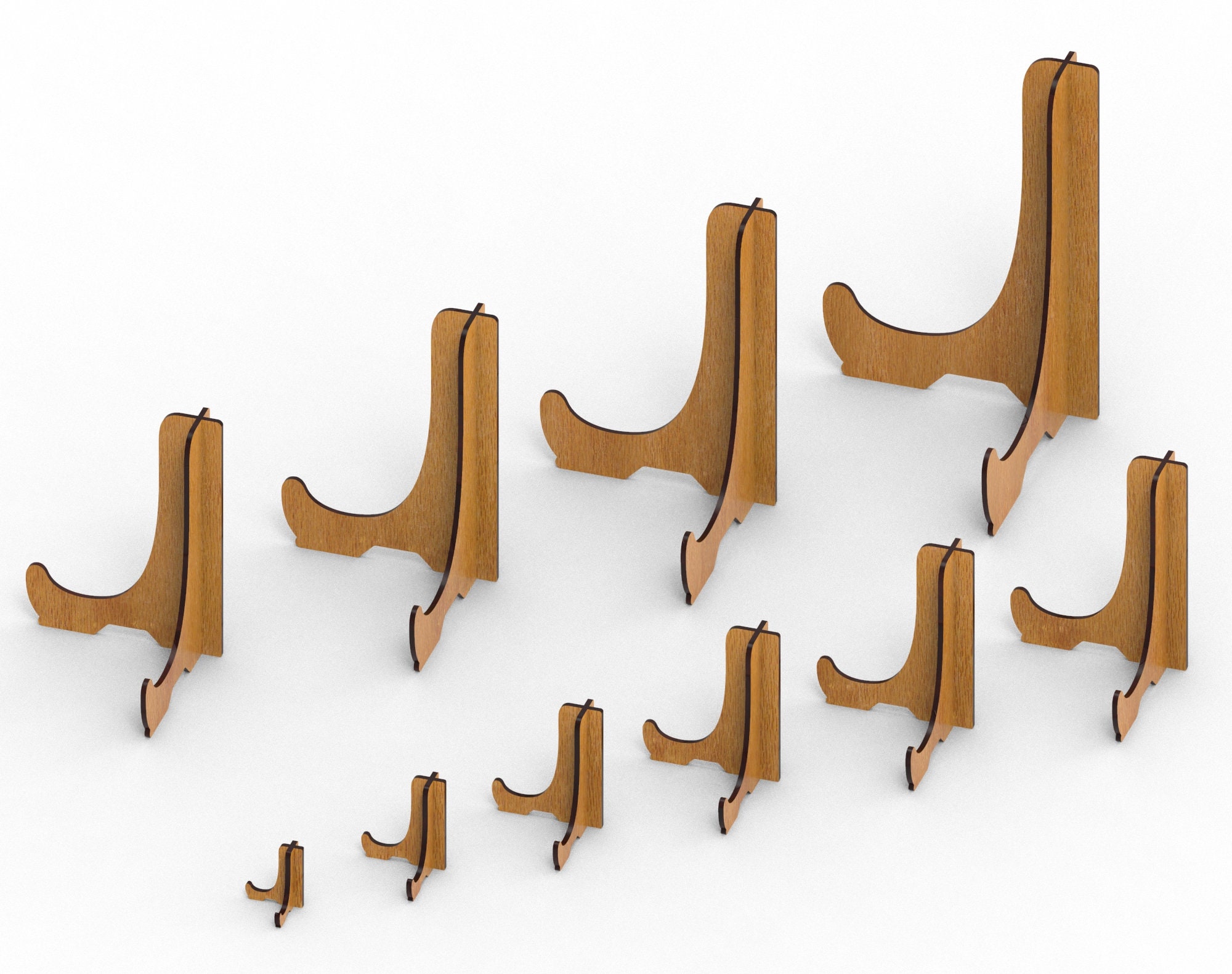 Laser Cut Easel Stand in 10 Different Sizes, Plate Stand, Photo Frame ...