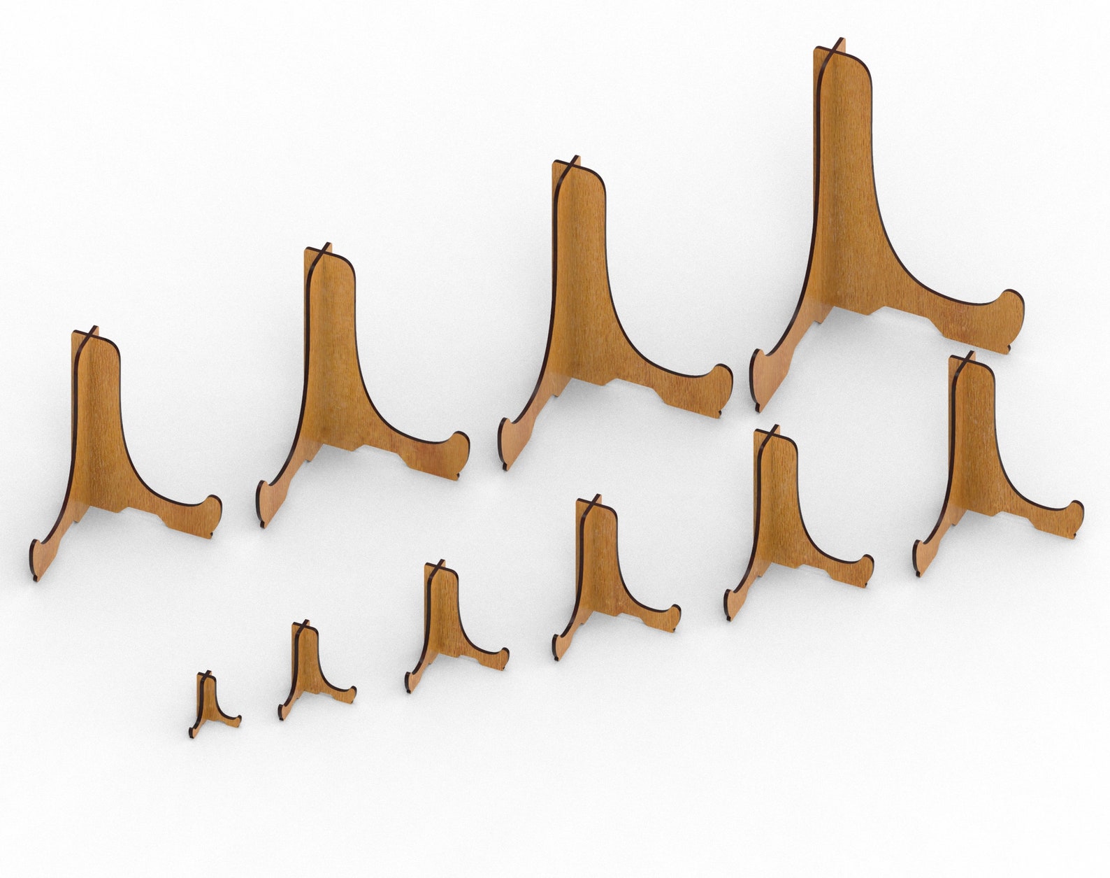 Laser Cut Easel Stand in 10 Different Sizes, Plate Stand, Photo Frame ...