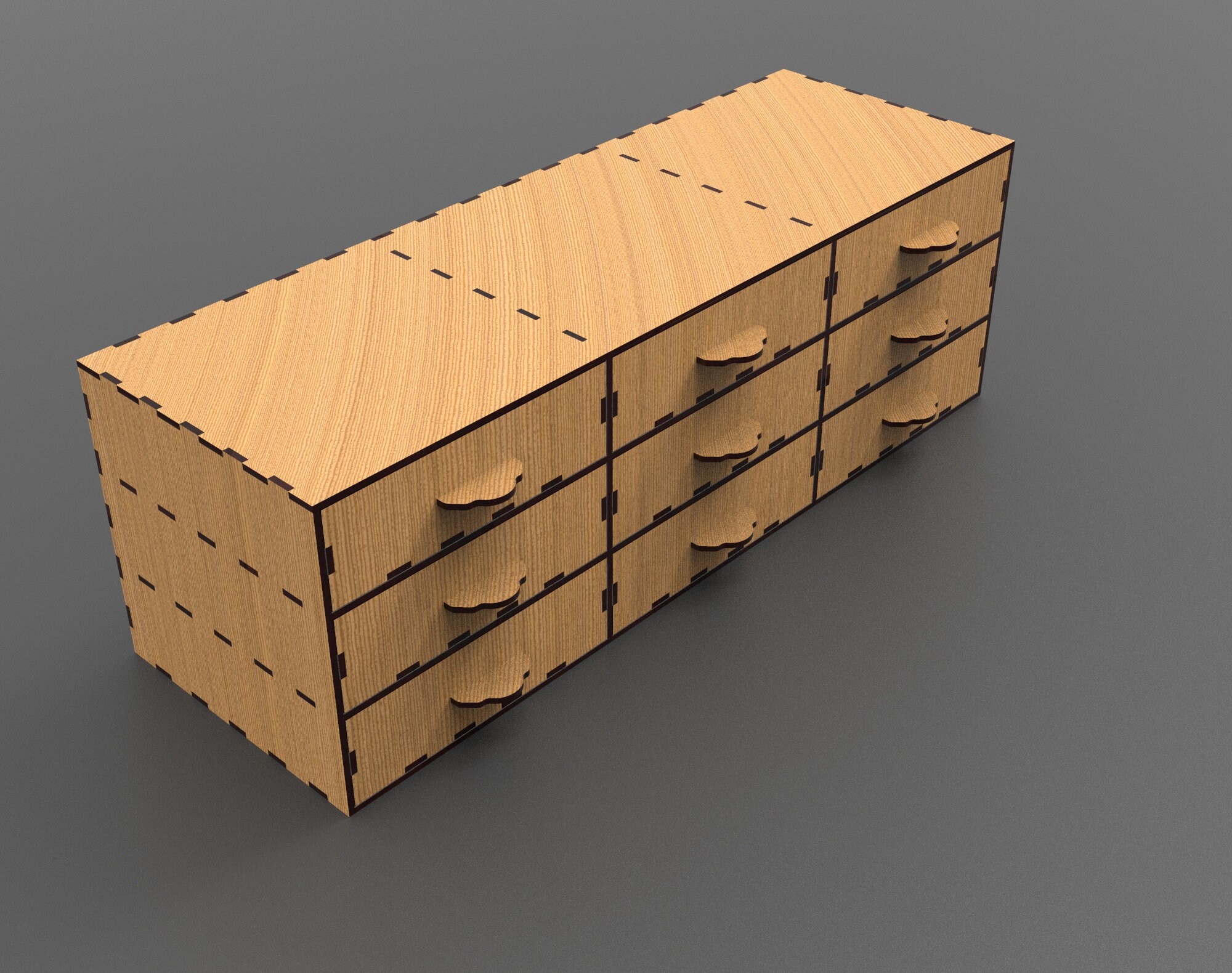 Desktop Storage Drawer Set Svg Laser Cutting Files With Different Sizes ...