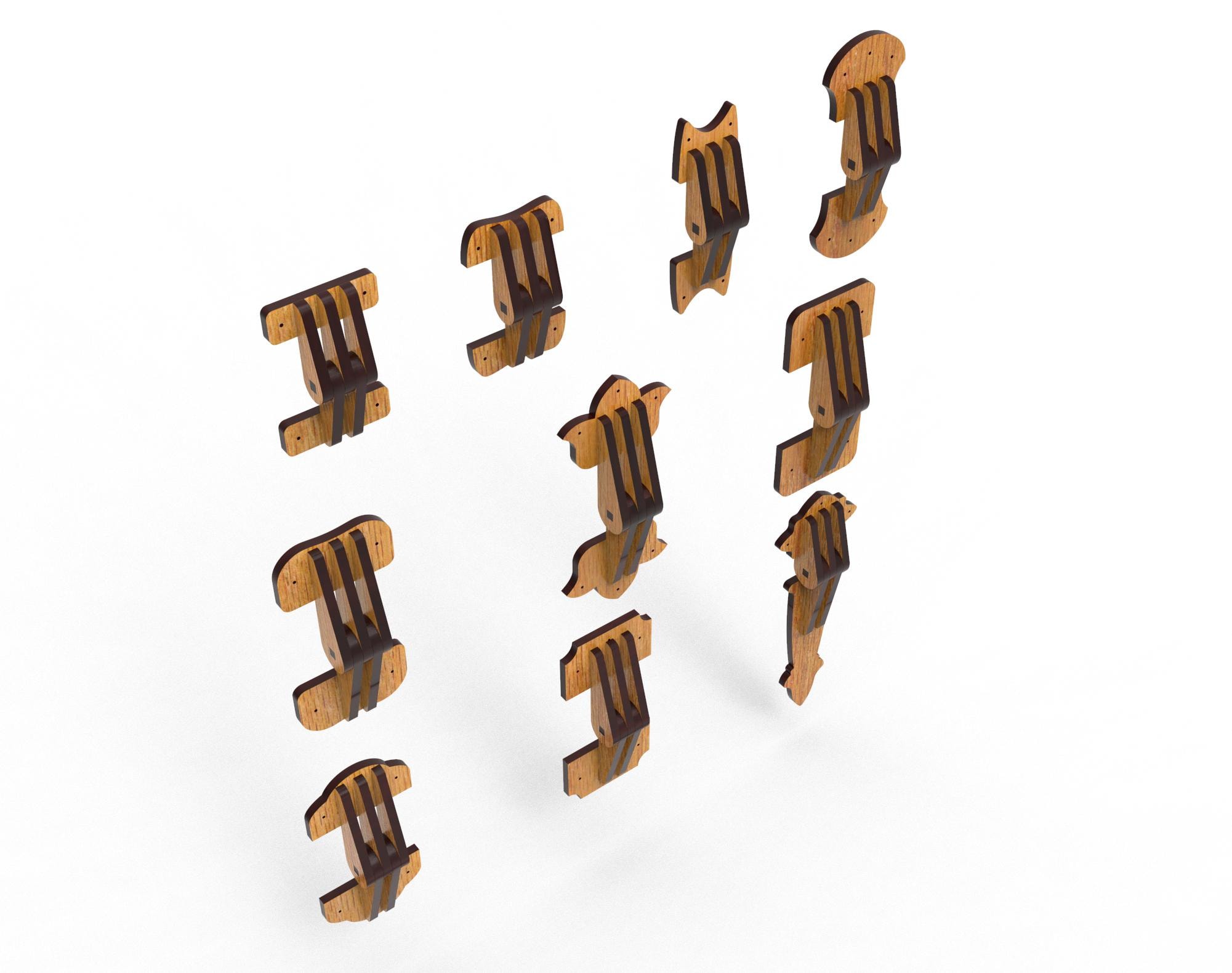 270 Degrees Hinge Design Bundle Svg Files for Laser Cut, Hinges for ...