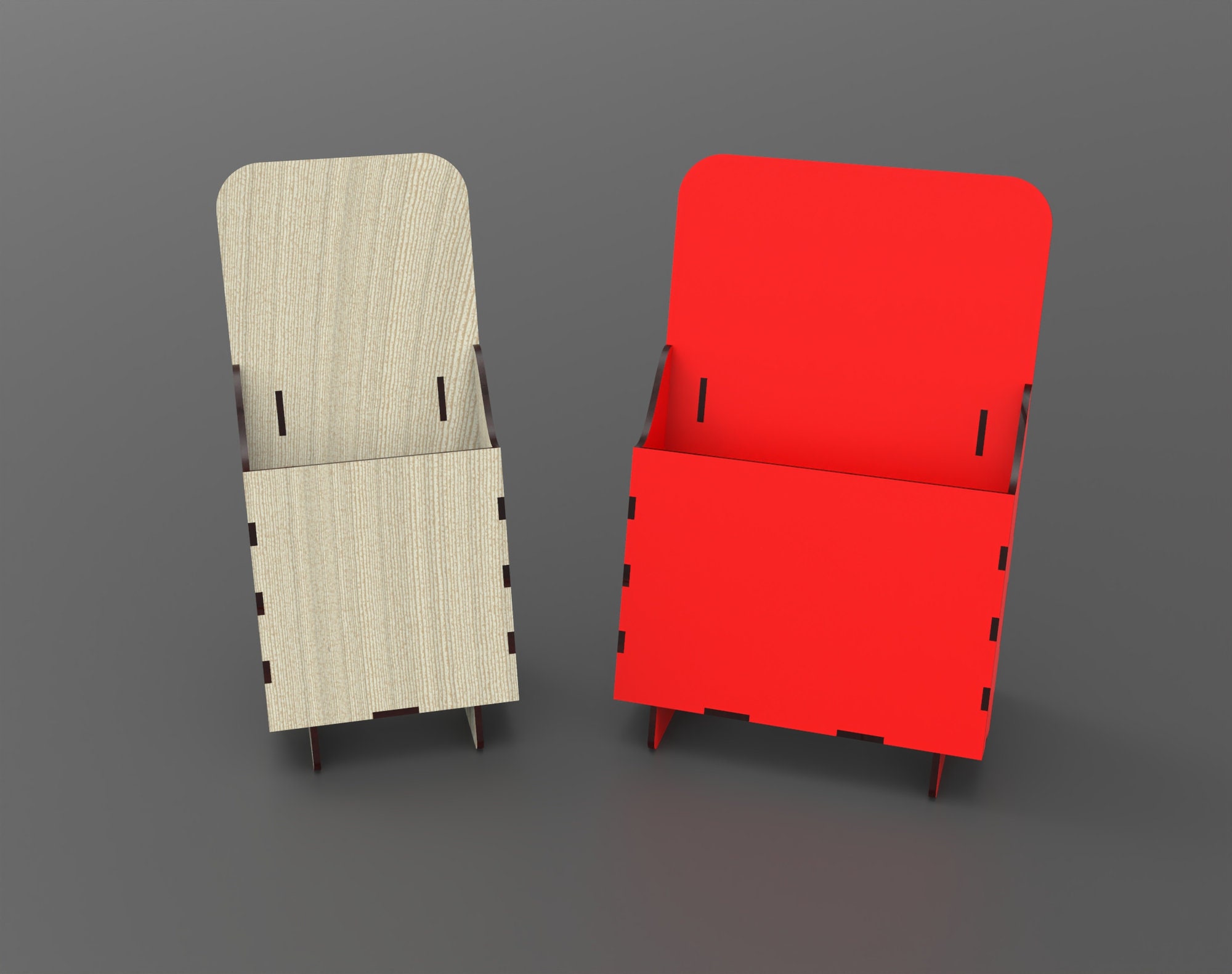 Leaflet and Brochure Desktop Holders Svg and Dxf Files for Laser ...