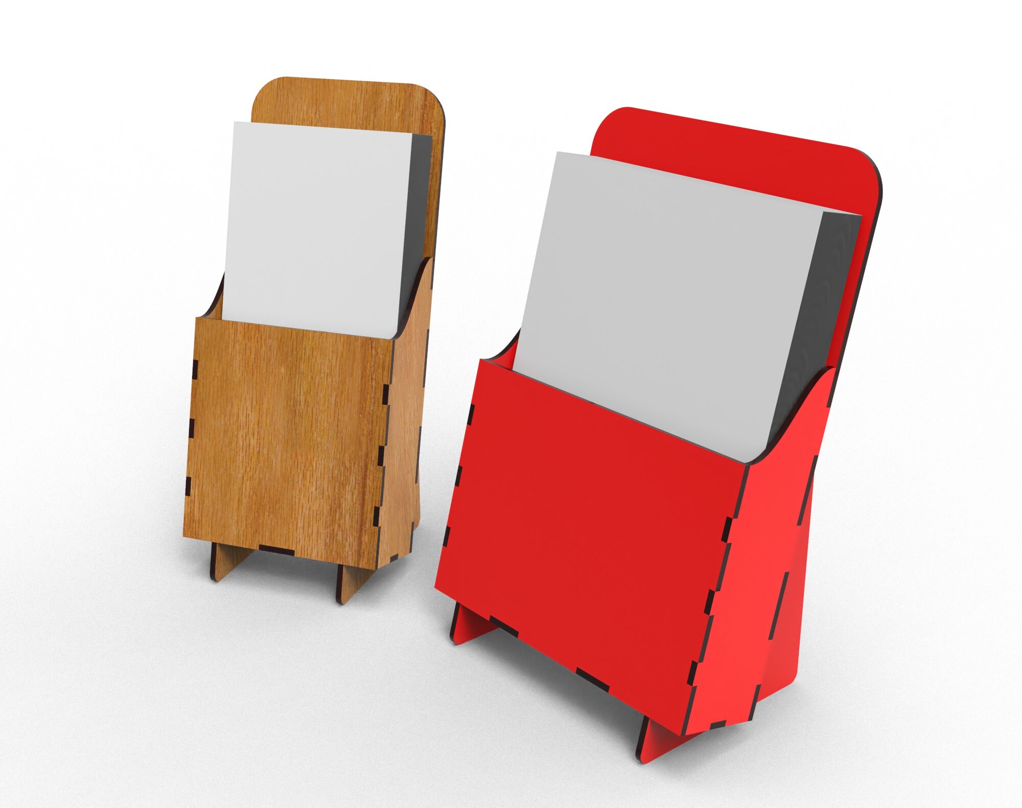 Leaflet and Brochure Desktop Holders Svg and Dxf Files for Laser ...