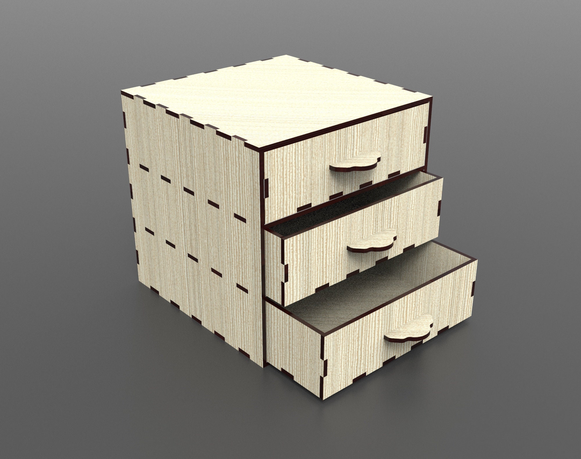 Desktop Storage Drawer Set Svg Laser Cutting Files With - Etsy