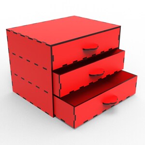 Desktop Storage Drawer Set Svg Laser Cutting Files With Different Sizes ...