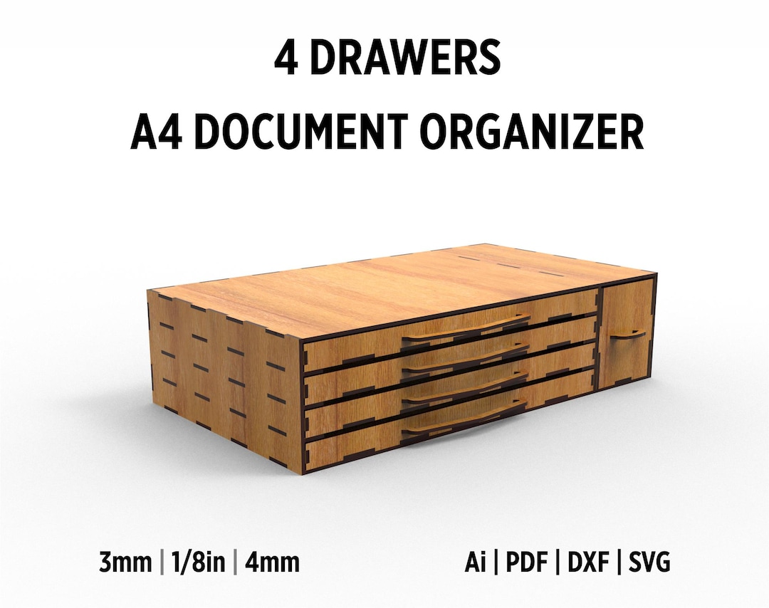 Office Desktop Stationery Rack With Drawers, Document and Paper Holder ...