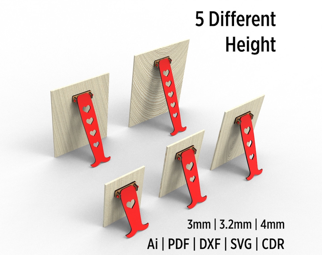 Folding Legs for Photo Frames Photo Frame Holder Laser Cut Files Art ...