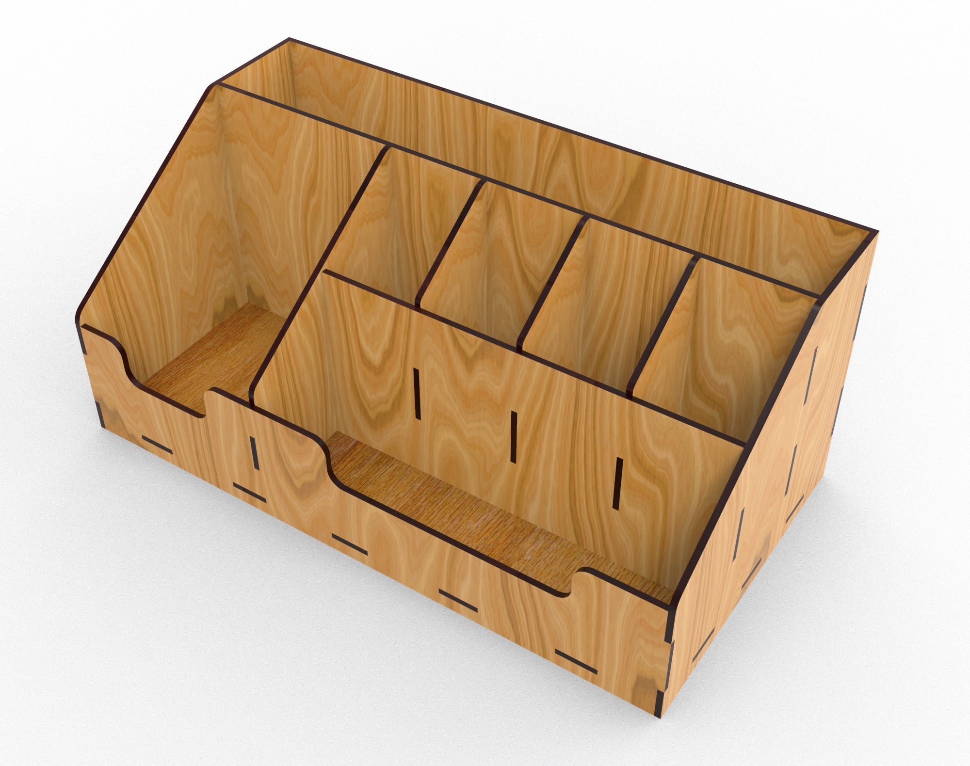 Desktop Organizer Laser Cut Files Svg, Dxf, Ai, Pdf, Cdr and Eps Format ...