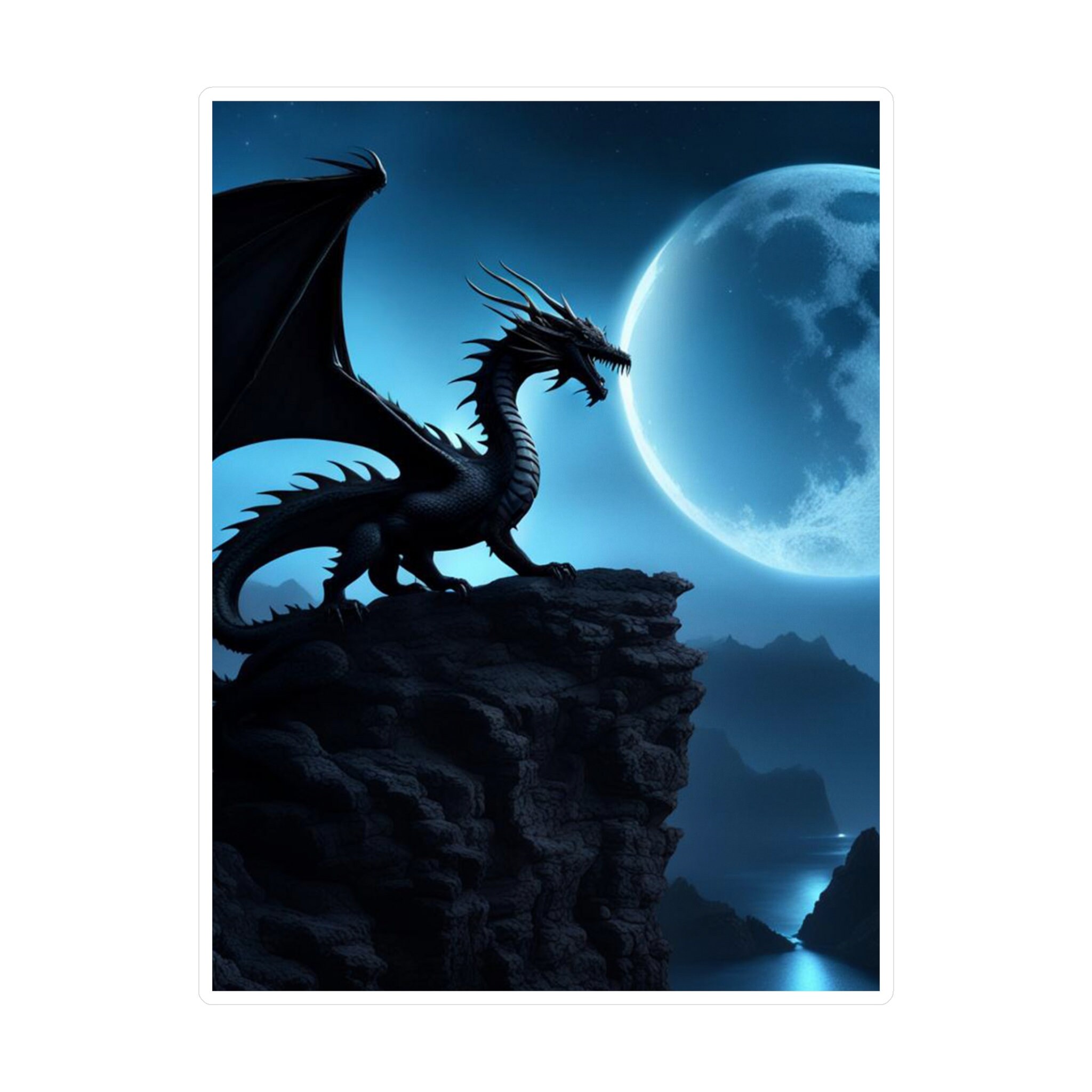 Lone Dragon Kiss Cut Vinyl Decals Etsy
