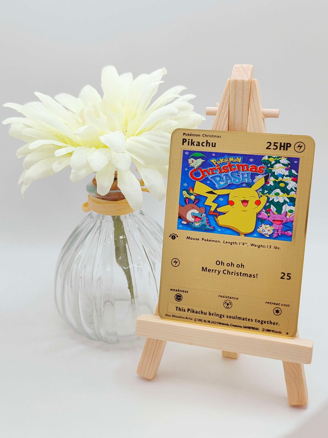 Pokemon Christmas Pikachu // Christmas Bash/merry Christmas // - Etsy