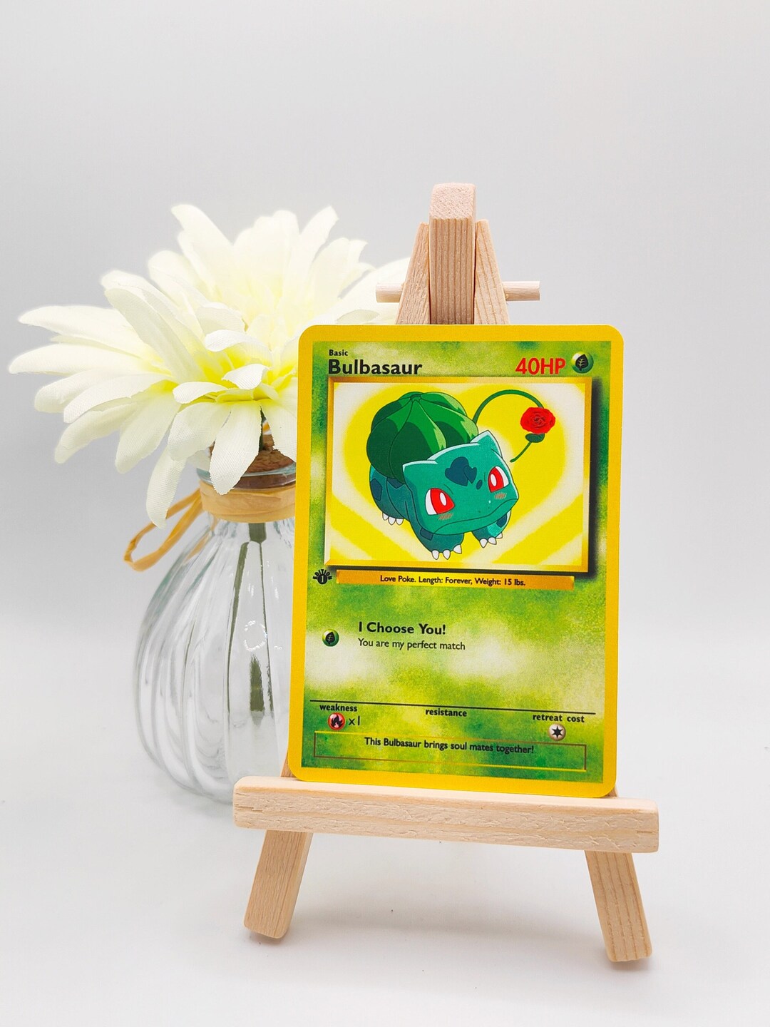 Pokemon Valentine Bulbasaur // I Choose You // Romantic Occasion ...