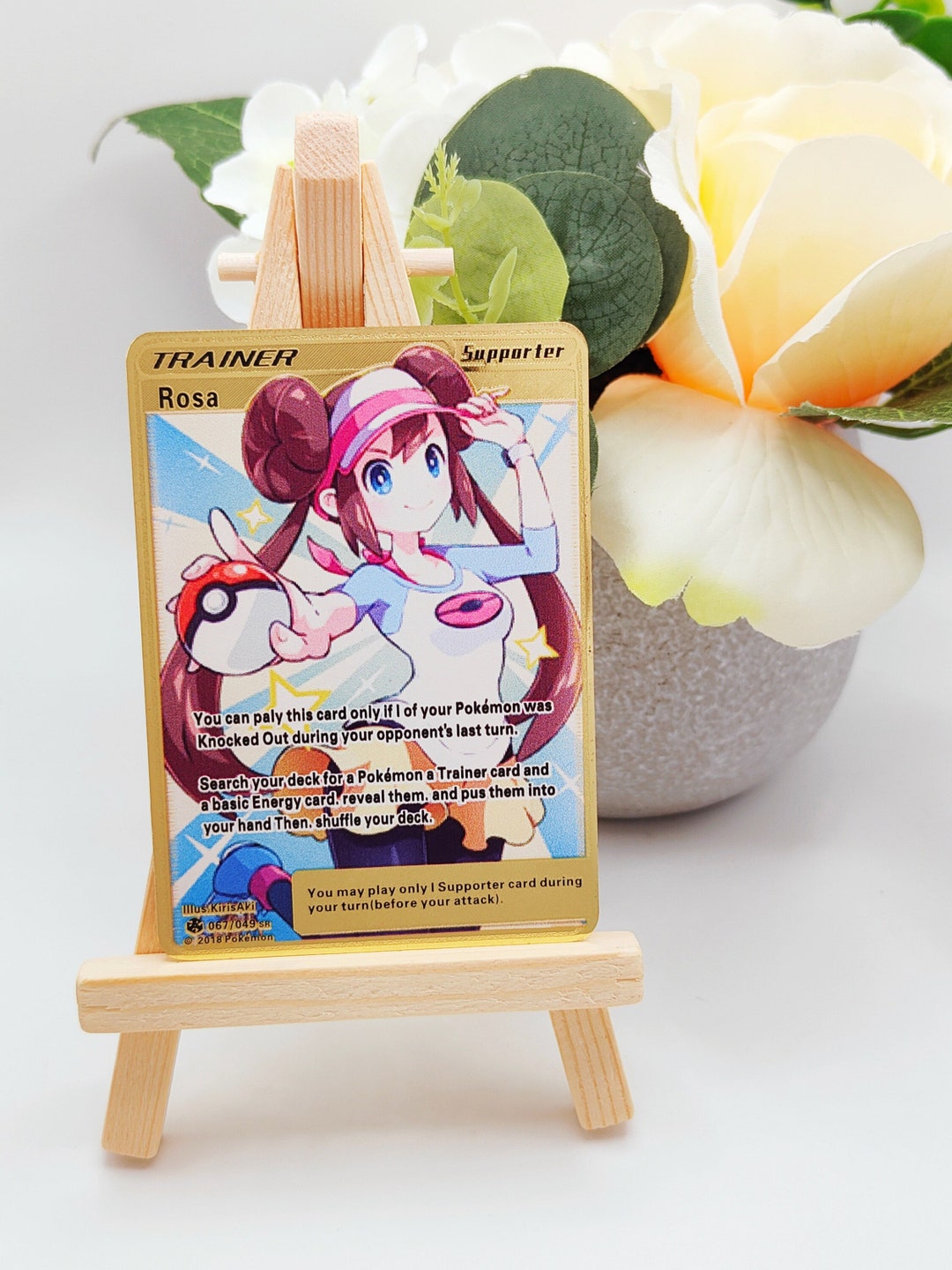 Pokemon Metal Trainer Cards // Rosa/cynthia/cheren/raihan/colress ...