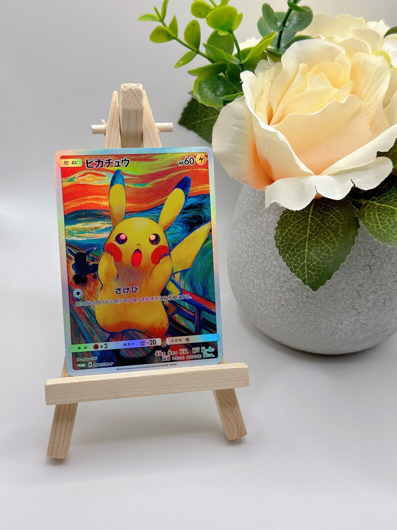 Edvard Munch the Scream 5 Card Set // Pikachu Mimikyu Eevee Psyduck ...