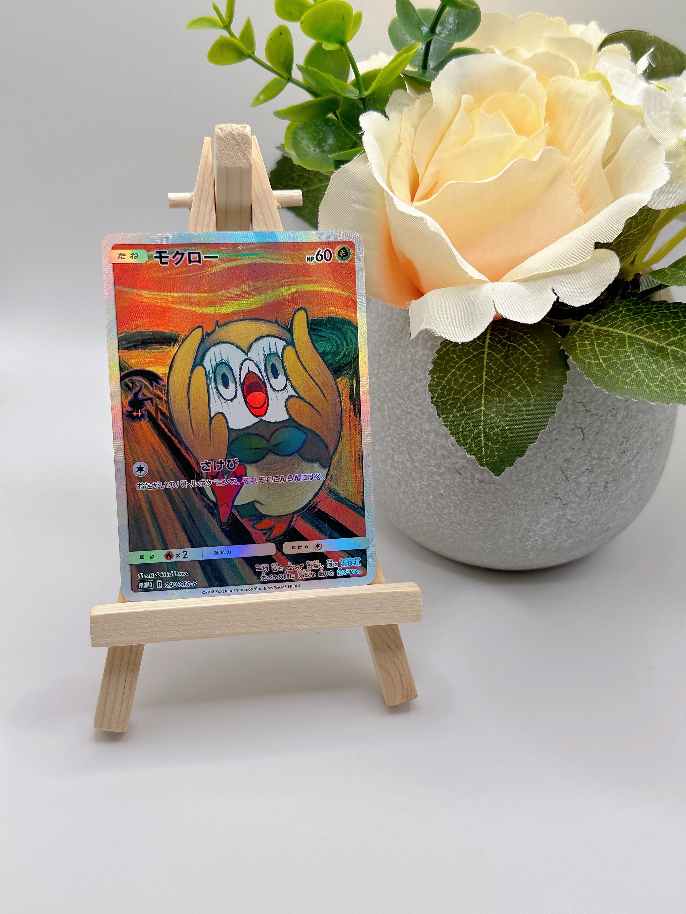 Edvard Munch the Scream 5 Card Set // Pikachu Mimikyu Eevee Psyduck ...