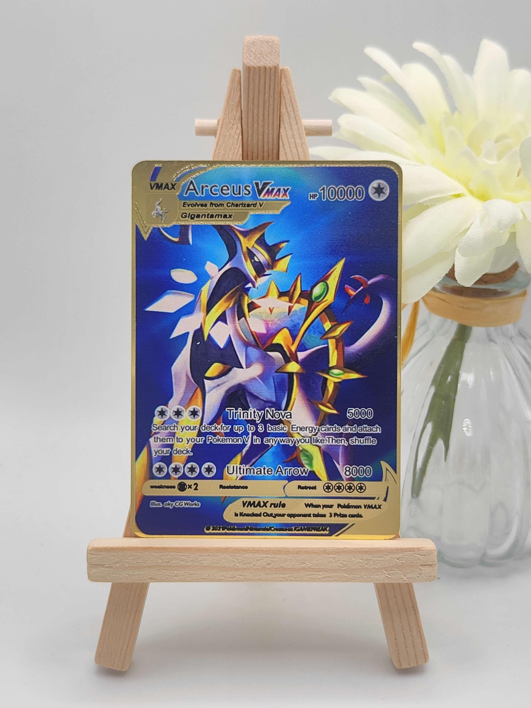 Pokemon Arceus VMAX 10000 HP /trinity Nova / Blue/rainbow Version ...