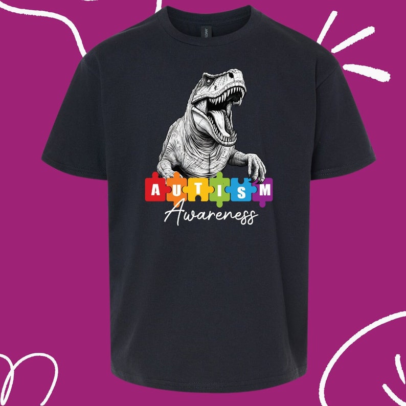 Autism Awareness T-rex High Res PNG - Etsy Australia