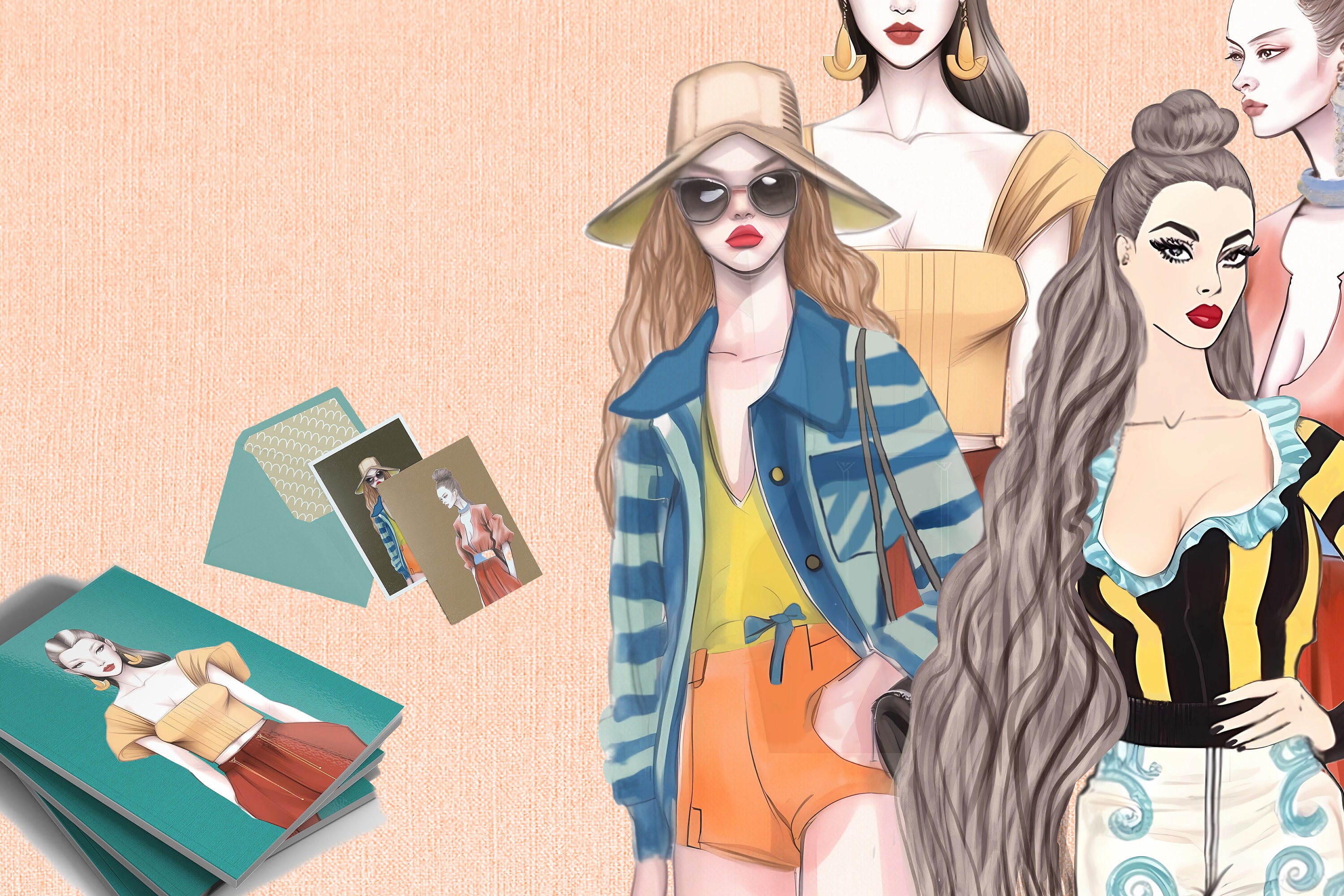 4 Fashion Posters Collection - Etsy