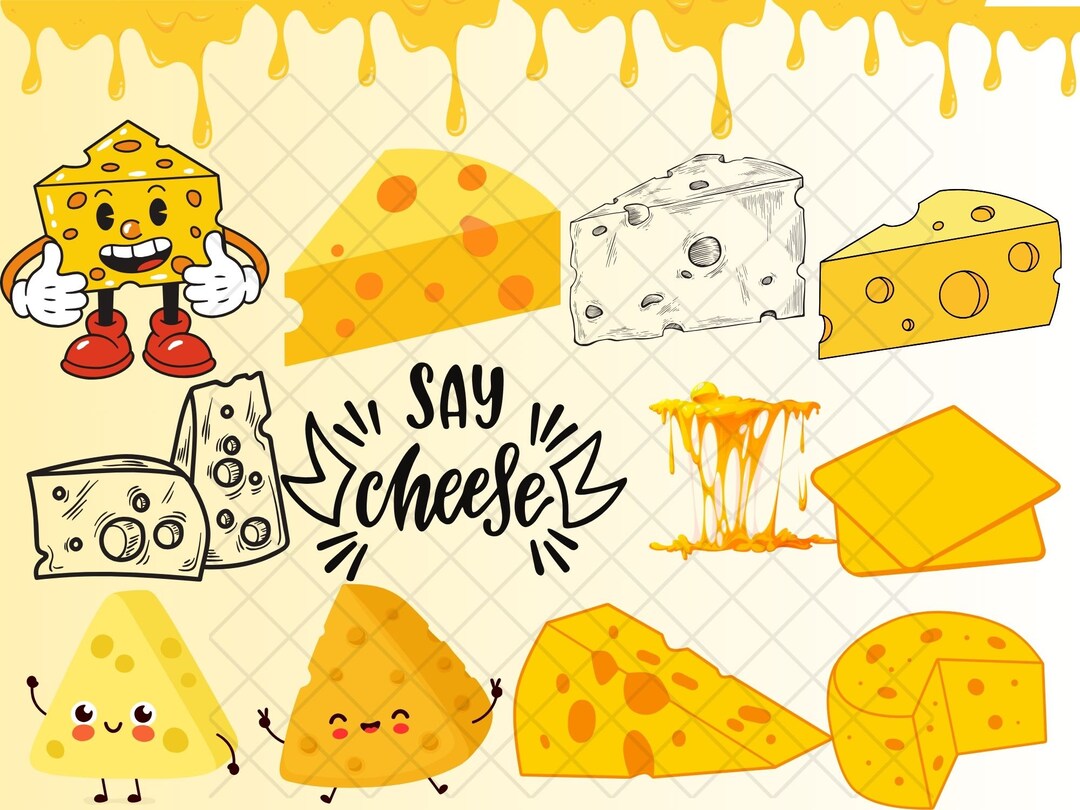 Queso SVG Paquete Queso SVG Queso Imágenes Prediseñadas - Etsy España