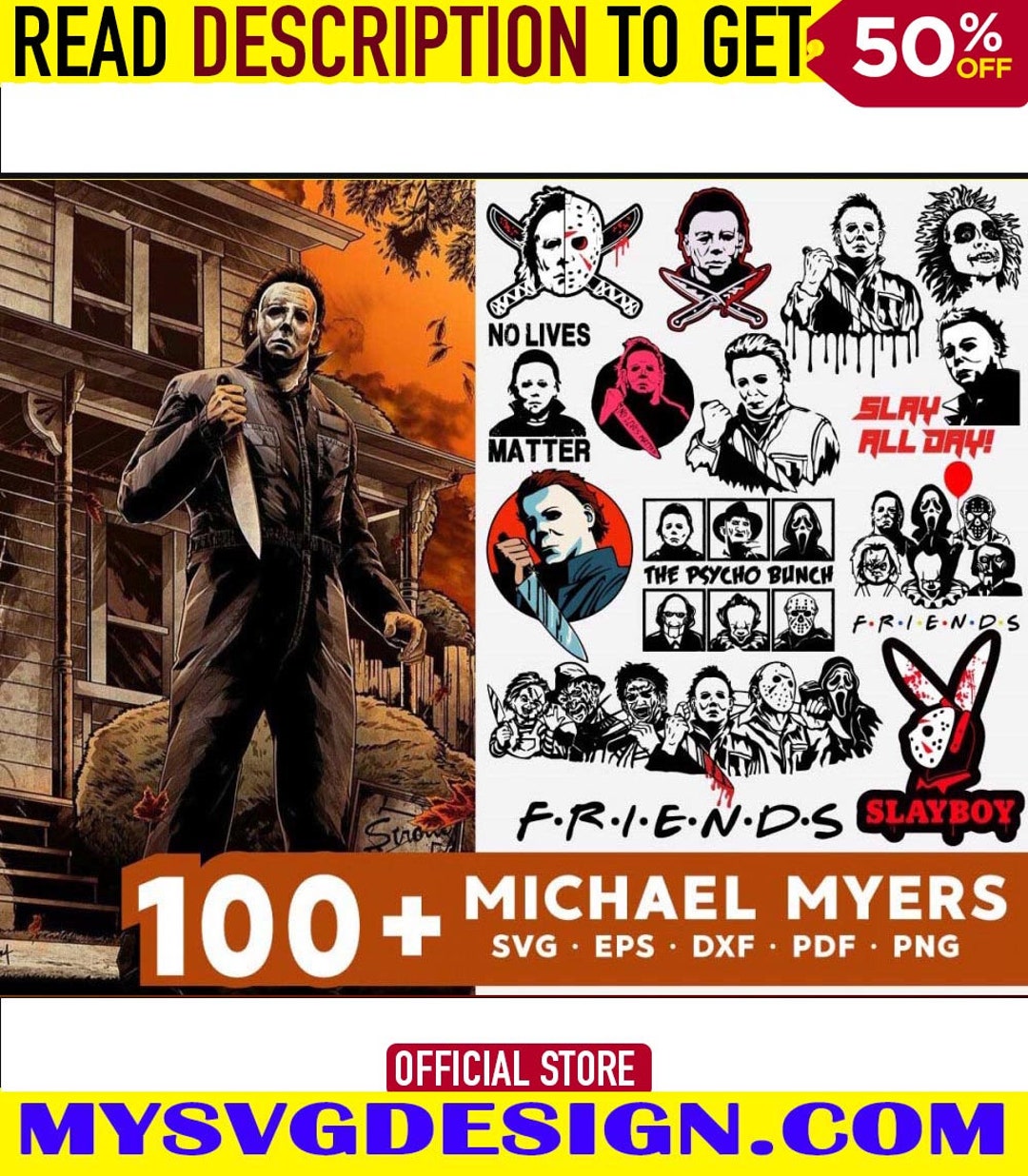 100 Michael Myers Svg Bundle Layered Svg Cricut Cut Files - Etsy UK