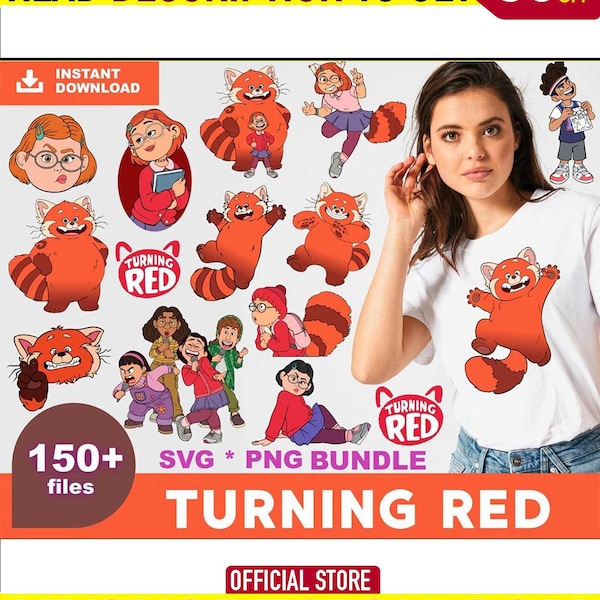 Turning Red Png Svg - Etsy